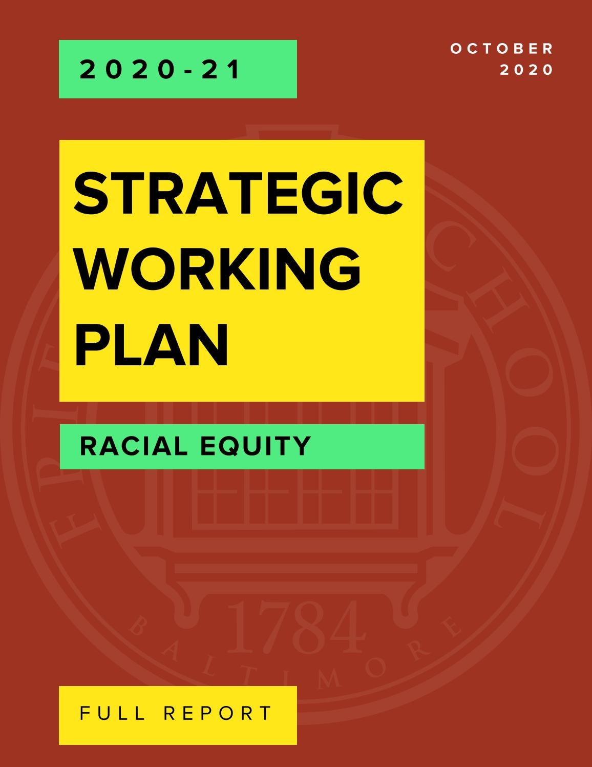 2020-21 Strategic Working Plan for Racial Equity by Friends School of ...