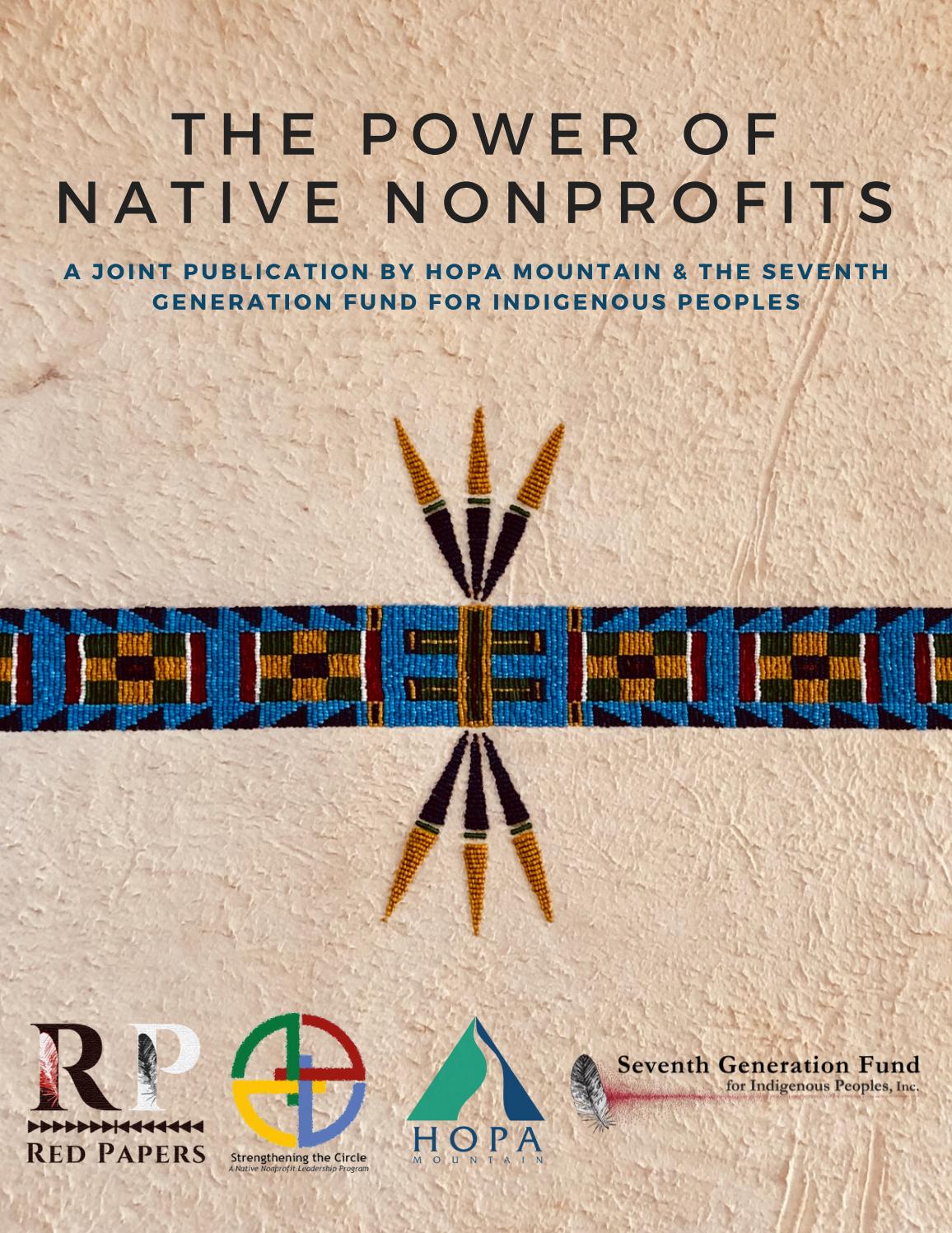 The Power of Native Nonprofits by Seventh Generation Fund for ...