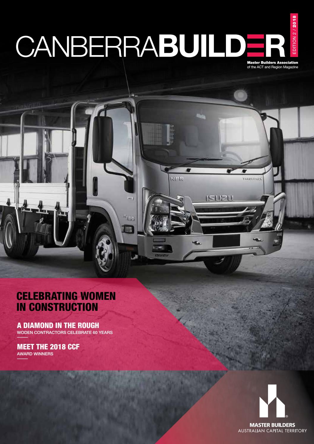 Canberra Builder 2/2018 by Master Builders ACT - Issuu