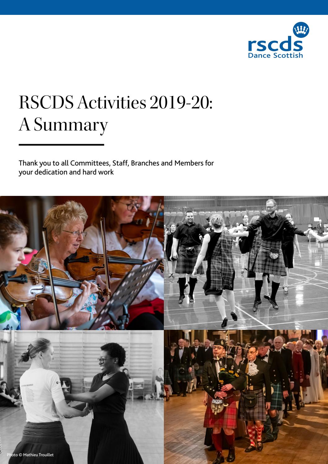 RSCDS Activities 2019-20: A Summary by The RSCDS - Issuu