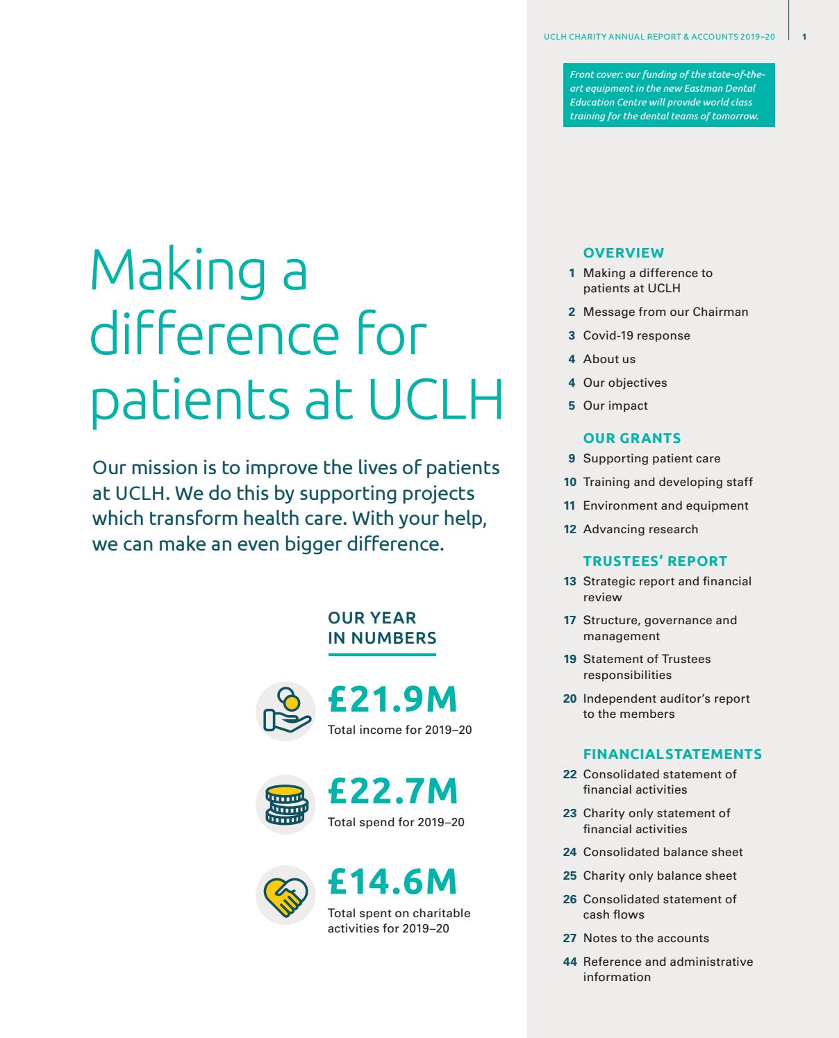 UCLH Charity Annual Report 2019-20 by fitcreative.ltd.uk - Issuu