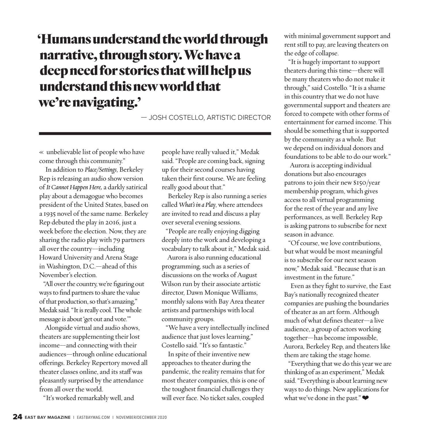 East Bay Magazine November 2020 by Weeklys - Issuu