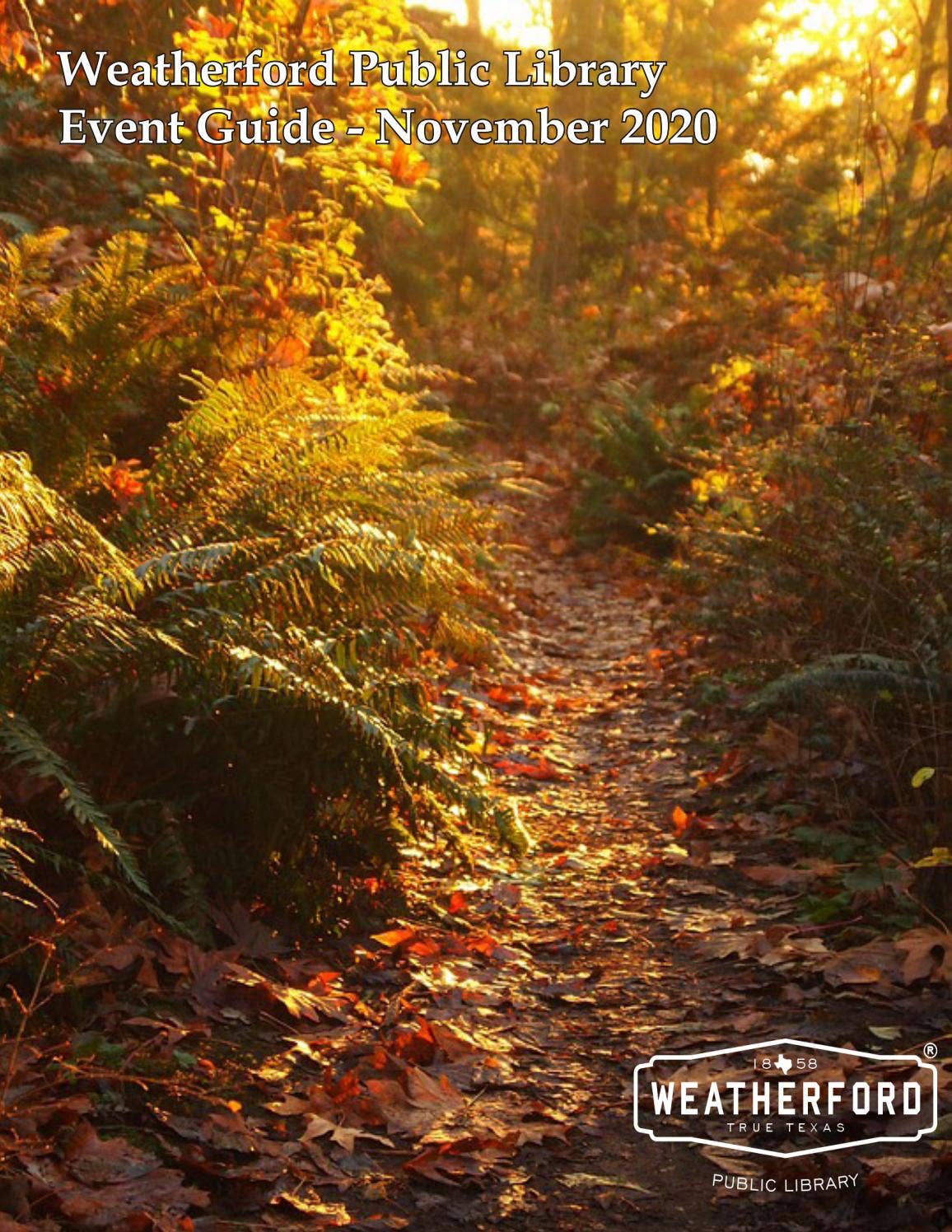 Weatherford Public Library November 2020 Event Guide by City of ...