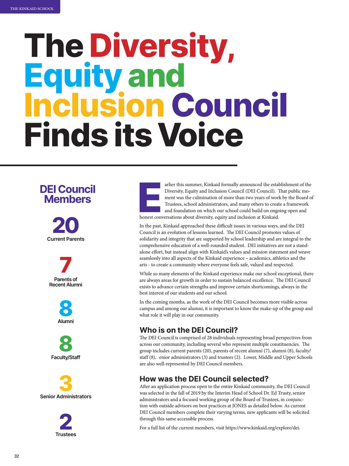 Summer 2020 - Diversity, Equity & Inclusion Council Article by The ...