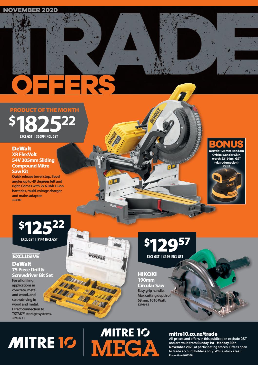 Mitre 10 Trade Offers - November 2020 by Mitre 10 Trade - Issuu