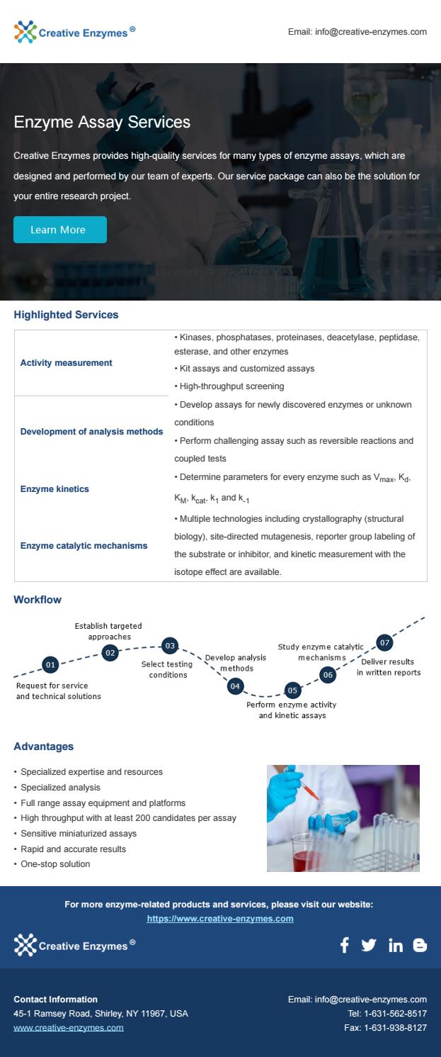 Enzyme Assay Services by Creative Enzymes - Issuu