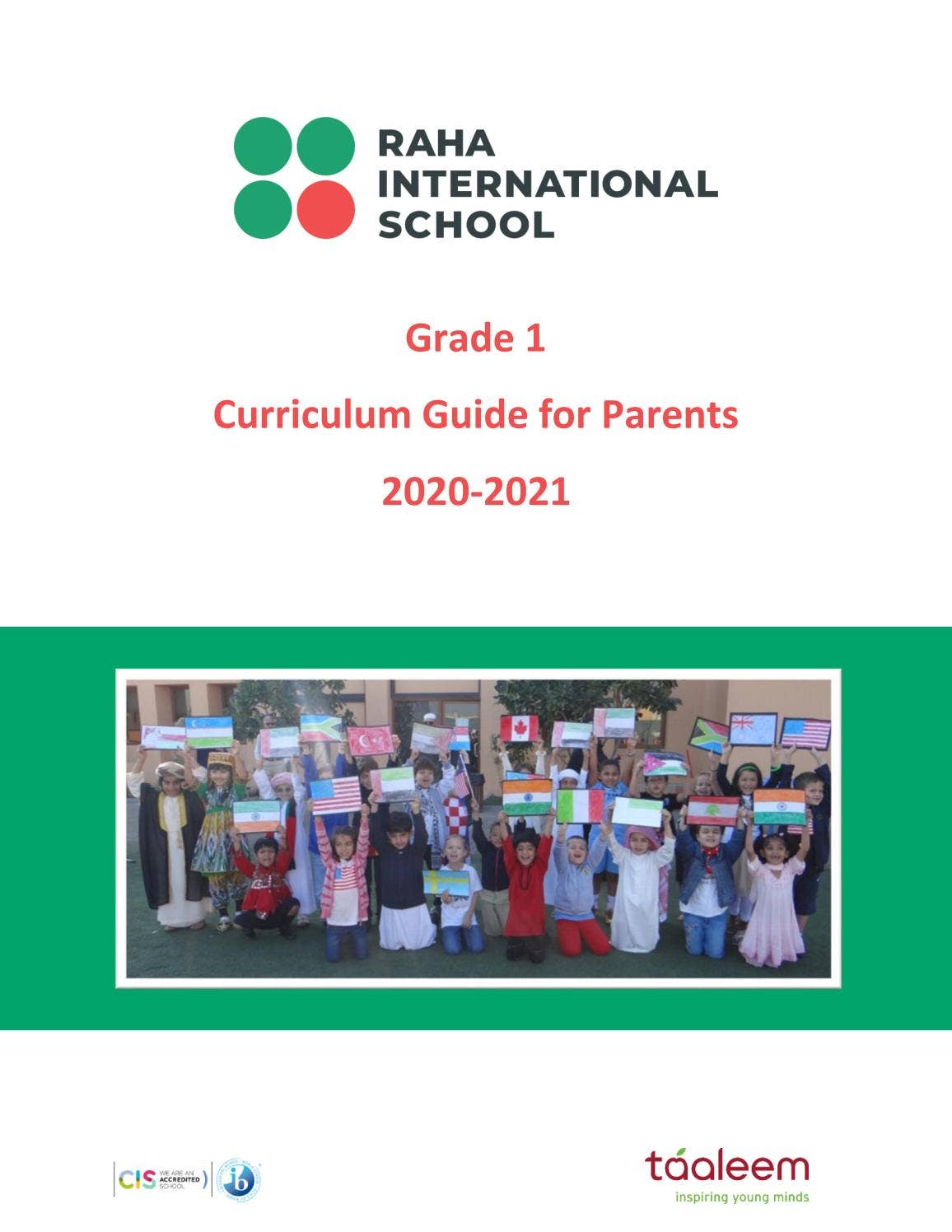 Grade 1 Curriculum Guide 2020-2021 by Raha International School - Issuu