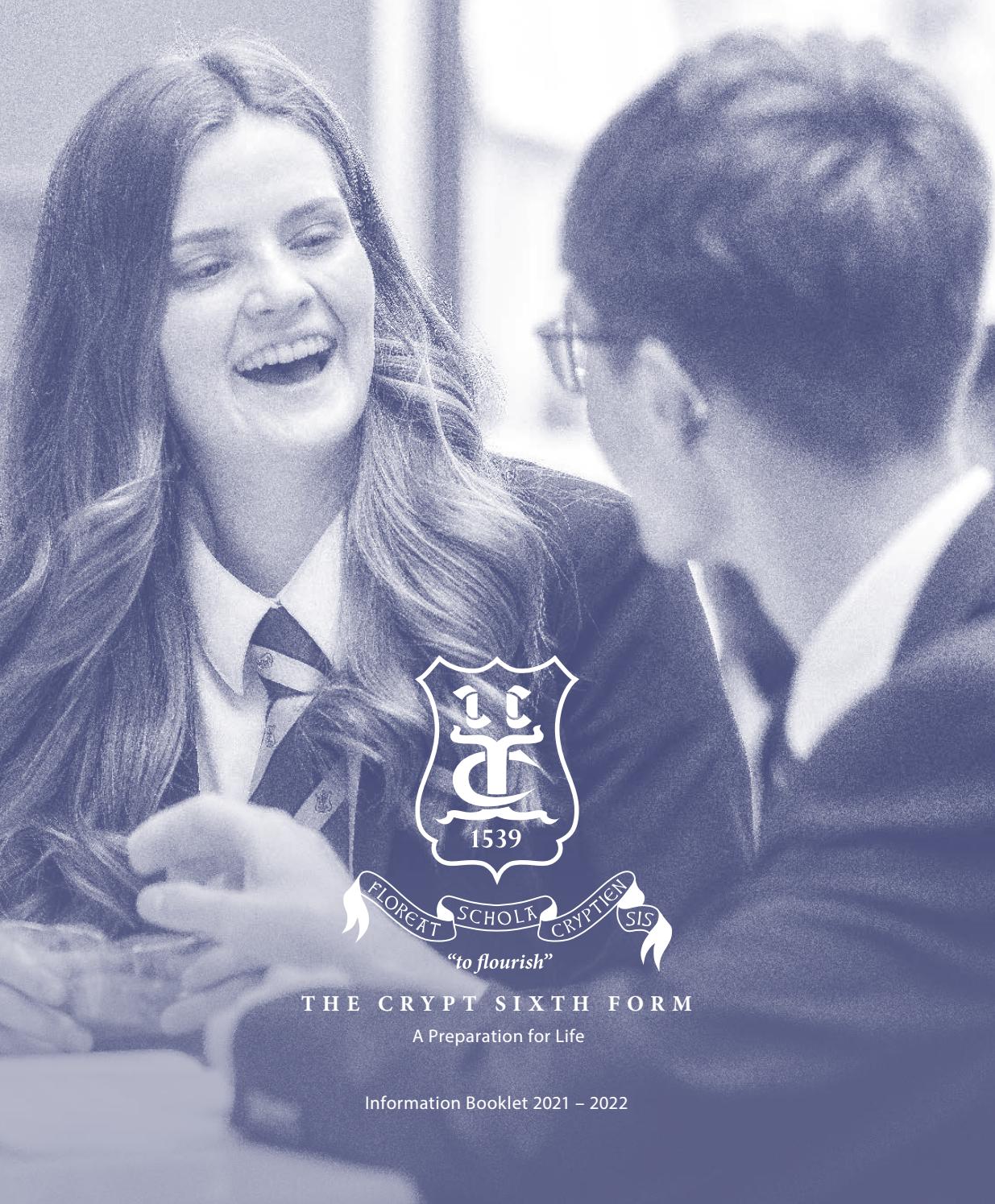 The Crypt School Sixth Form Information Booklet 2021-2022 by The Crypt ...