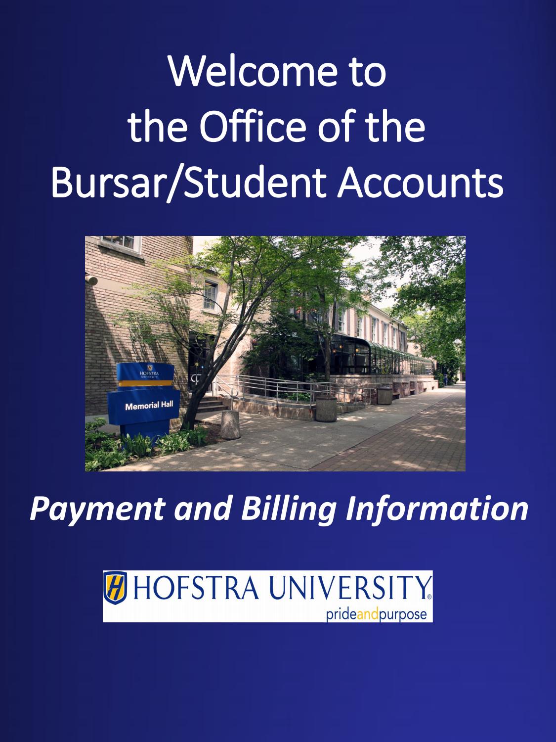 Payment and Billing Information Book - PDF by Hofstra University - Issuu