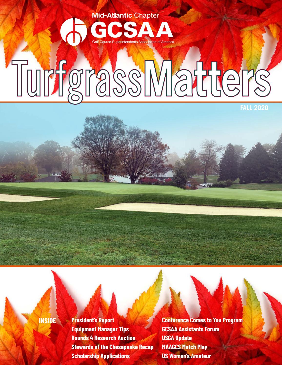 Turfgrass Matters Fall 2020 by MidAtlGCSAA - Issuu