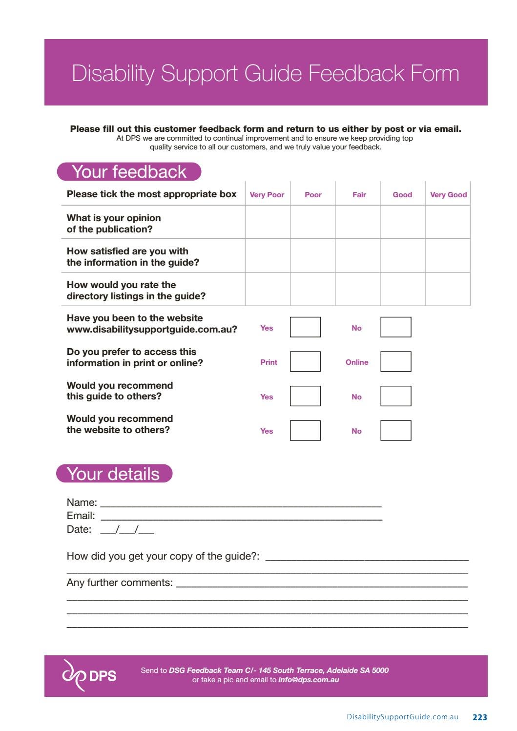 Disability Support Guide Central & Western Australia 2021 by DPS ...