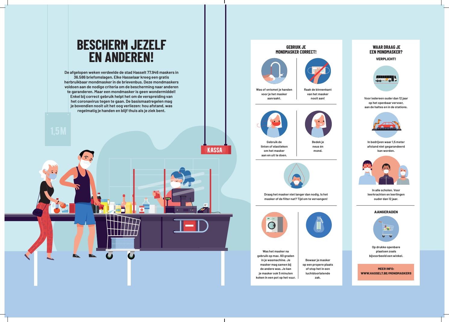 Infografiek juni 2020 - bescherm jezelf en anderen by Stad Hasselt - Issuu