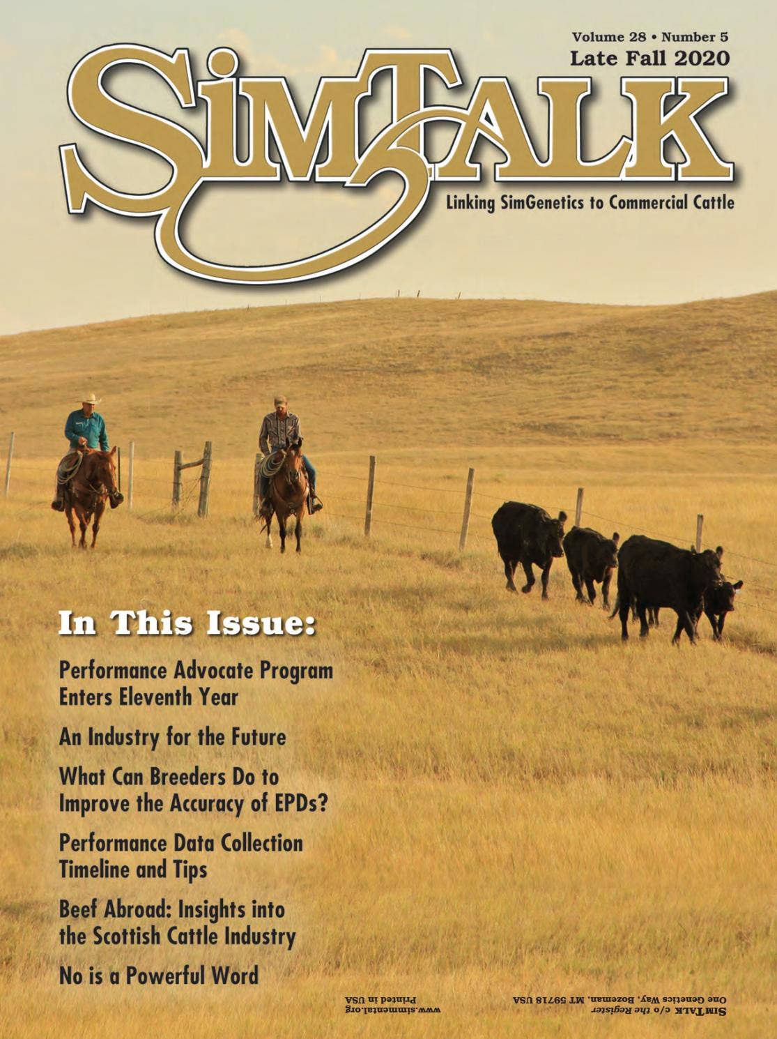 Late Fall SimTalk 2020 by American Simmental Publication, Inc - Issuu