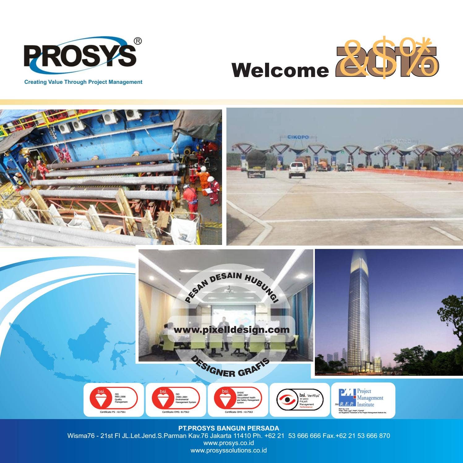 Desain Kalender Meja Iklan Perusahaan Prosis by Jasa Desain Pixell ...