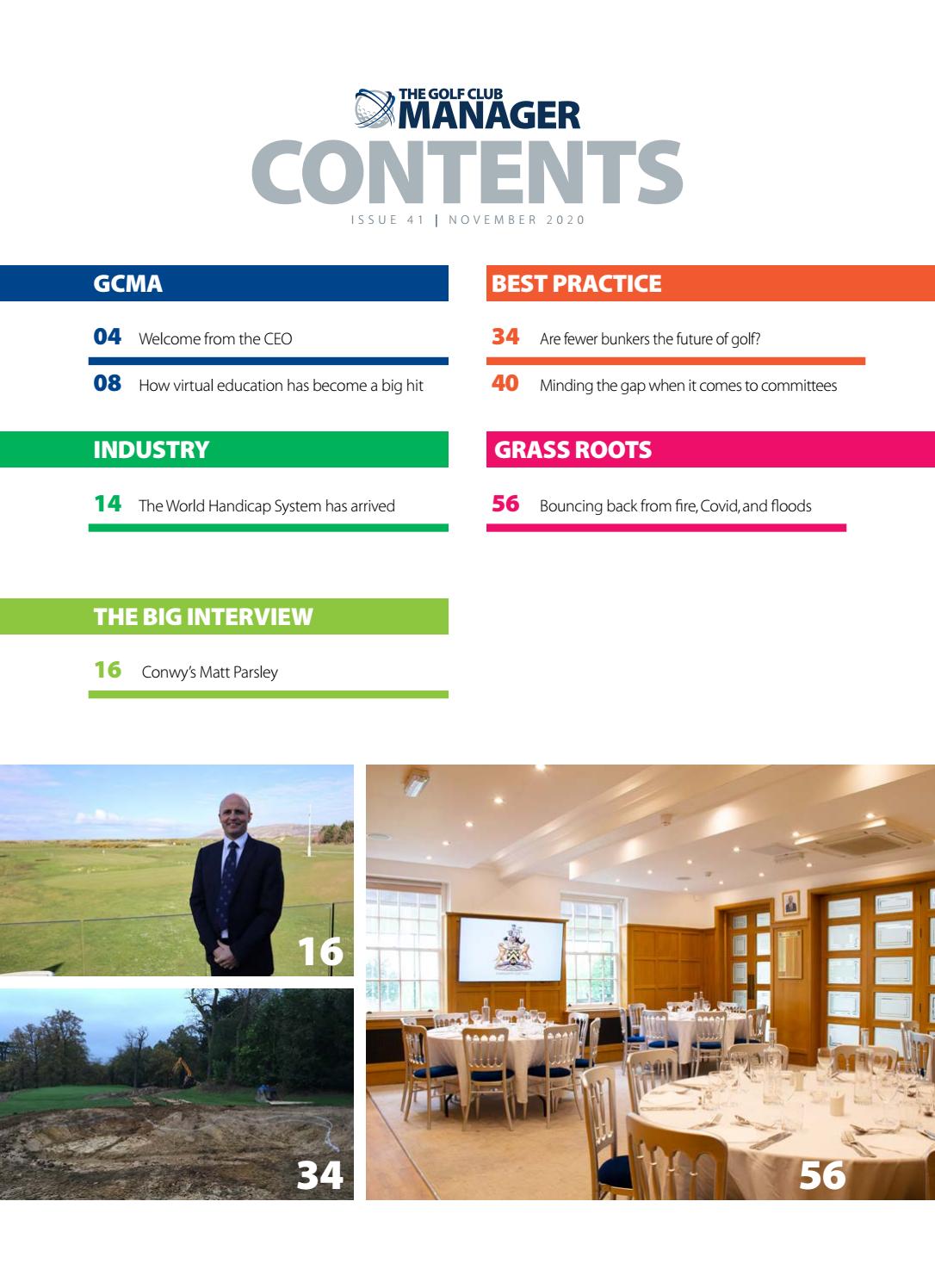 The Golf Club Manager: November 2020 by Golf Club Managers Association ...
