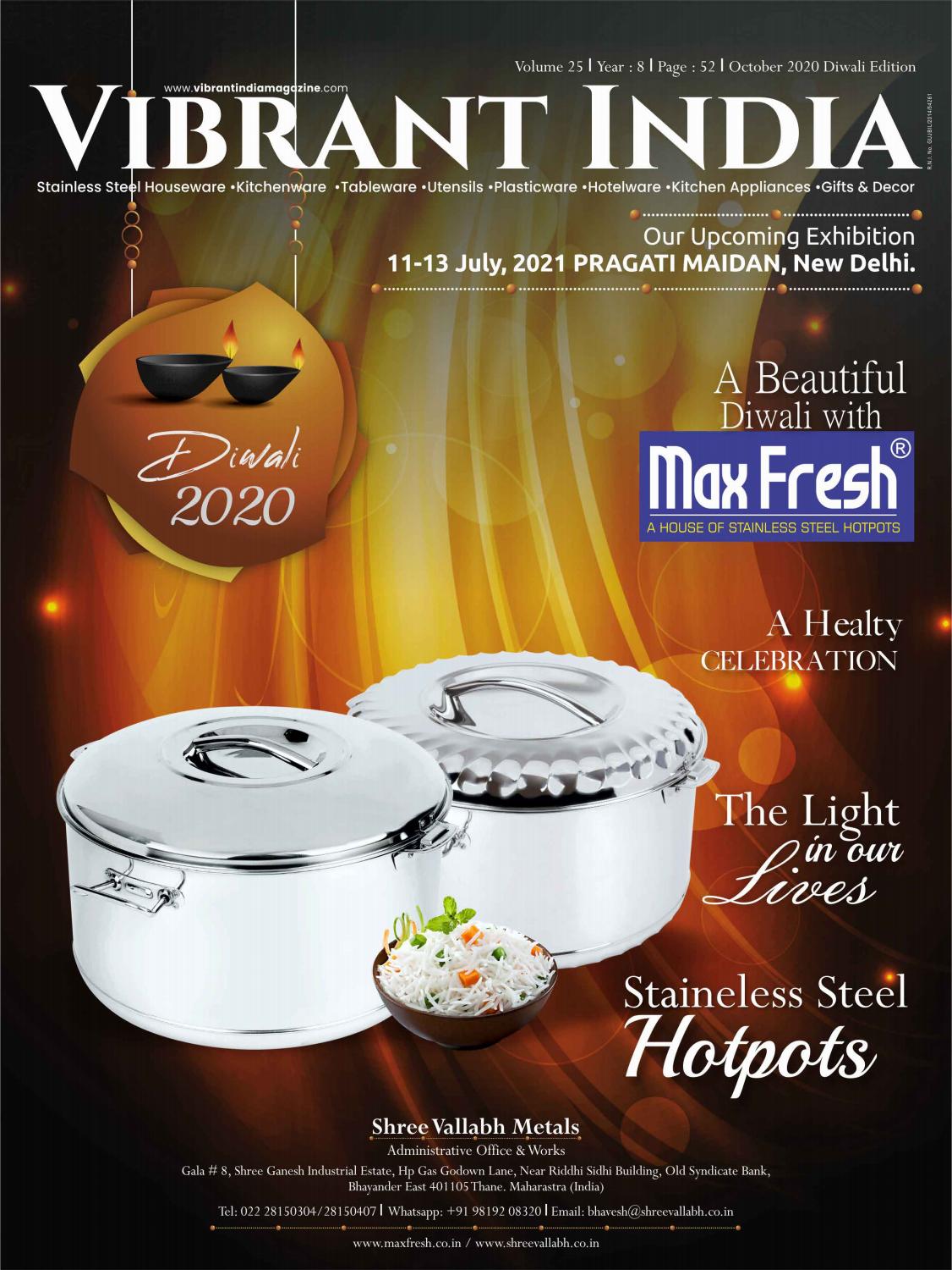 Vibrant India October 2020 Diwali Edition by Vibrant India Magazine - Issuu