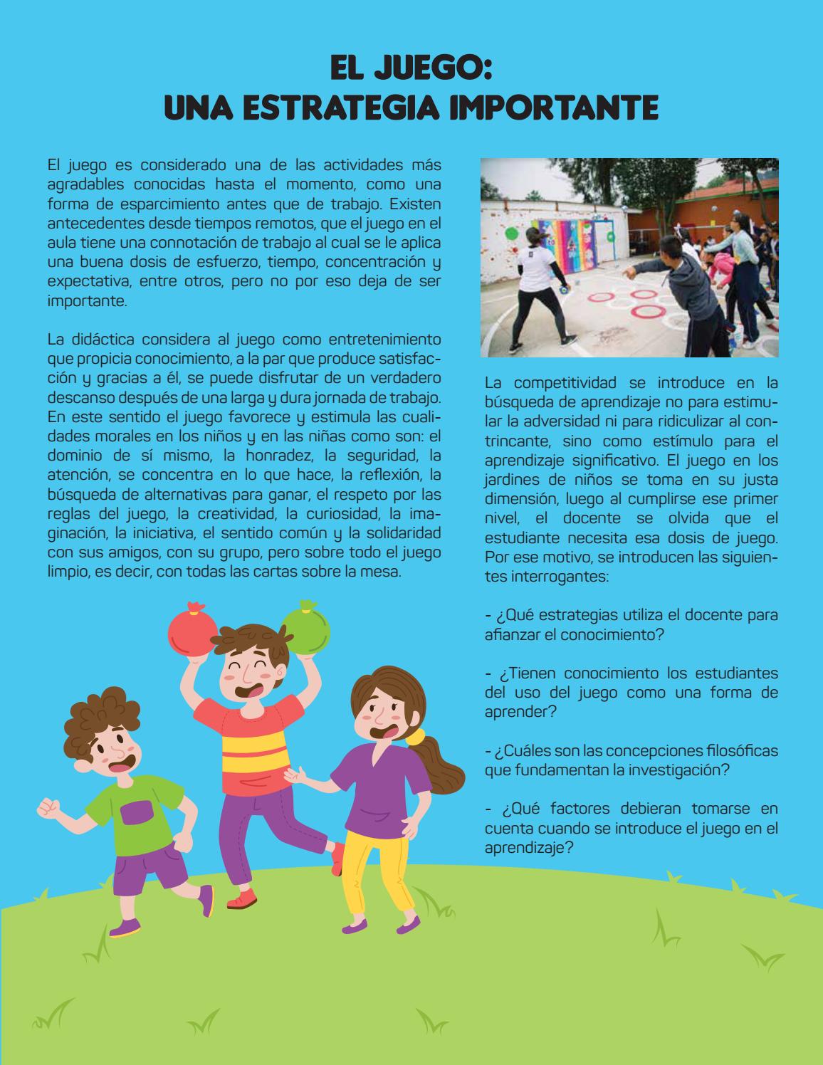El juego by Rincones de Lectura - Issuu