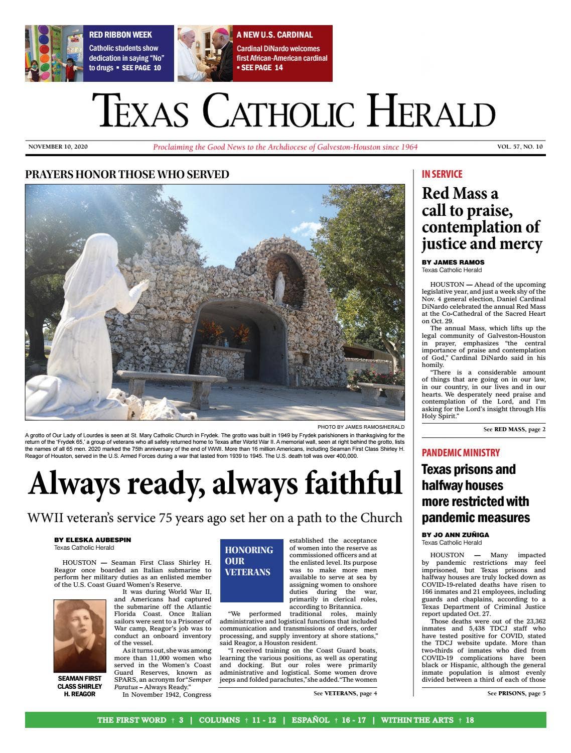 Texas Catholic Herald - Nov. 10, 2020 by Texas Catholic Herald - Issuu