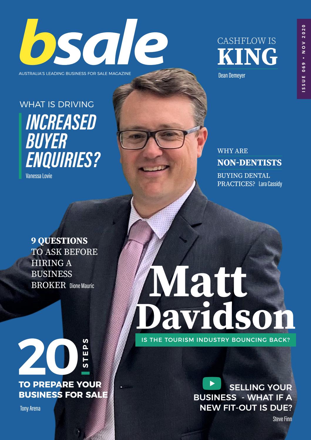 BSALE - Business for Sale Magazine November 2020 by BSALE Australia - Issuu