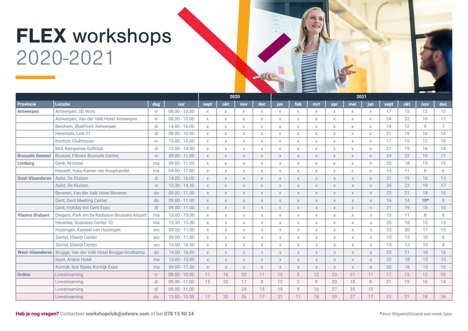 Kalender FLEX workshops by SD Worx - Issuu