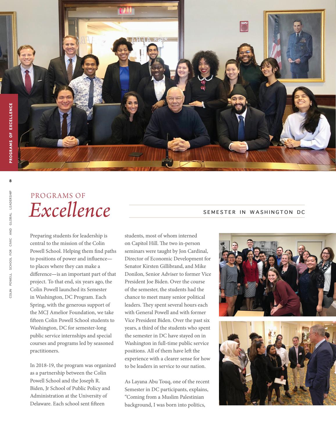 Annual Report FY 2018-19 - Colin Powell School by Colin Powell School ...