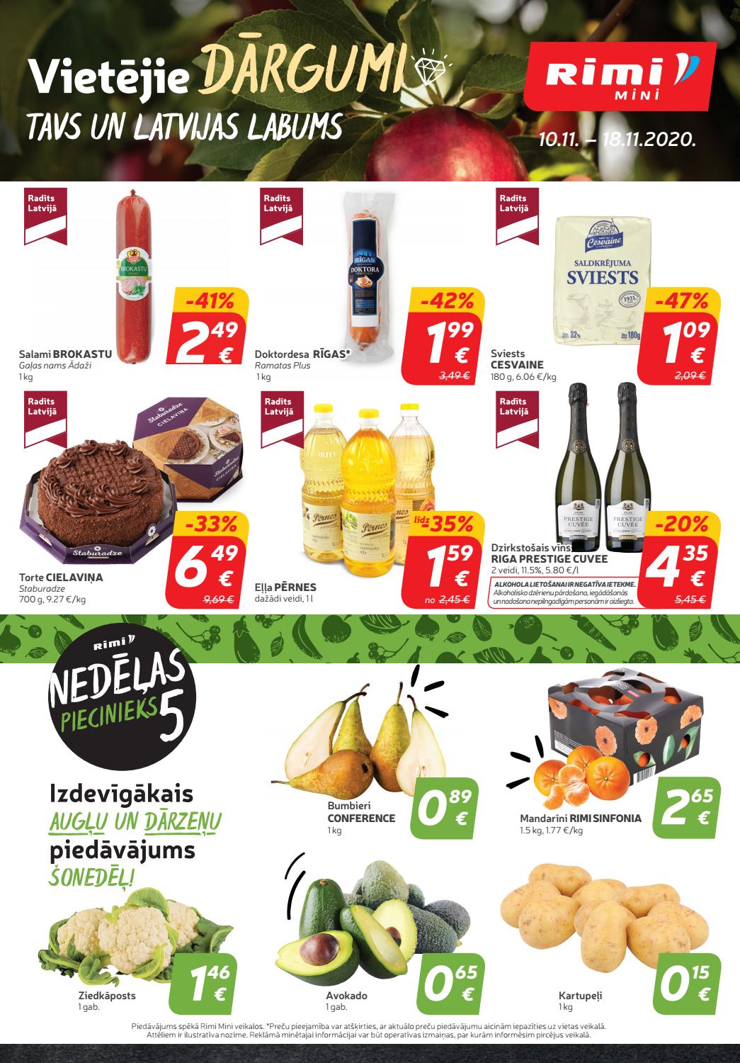 Mini Rimi piedāvājumi 10.11.-18.11.2020. by Rimi - Issuu