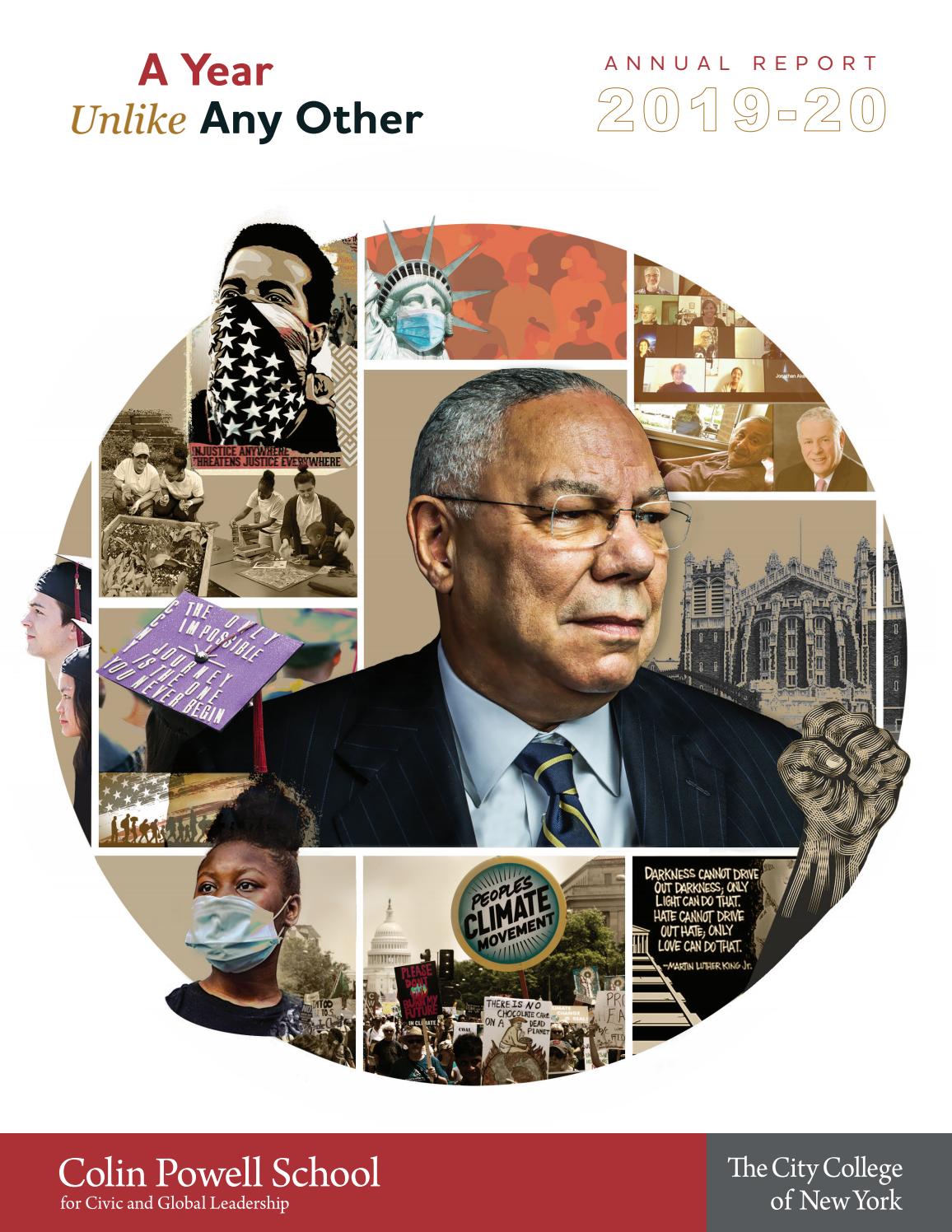 Annual Report 2019 - 20 I Colin Powell School for Civic and Global ...