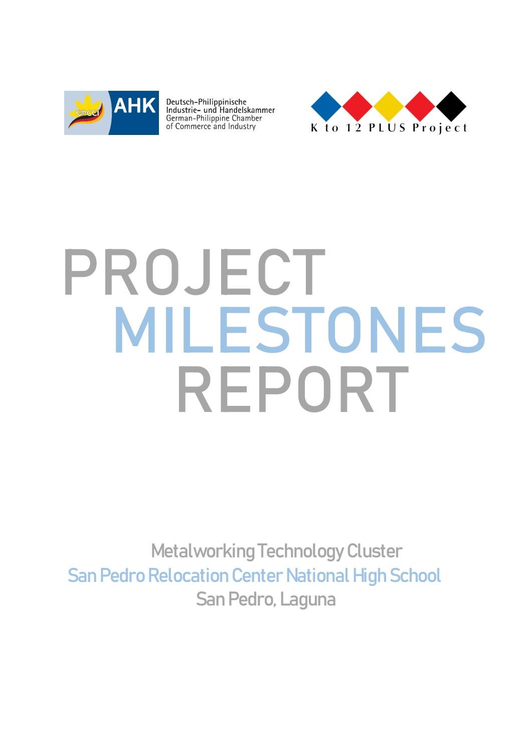 Project Milestones Report by AHKPhilippinen - Issuu