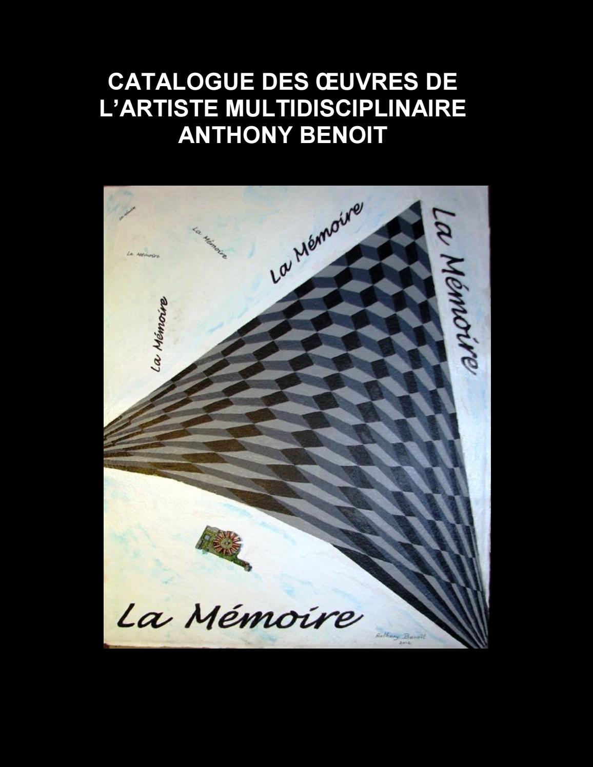 catalogue des oeuvres de Anthony Benoit by ...