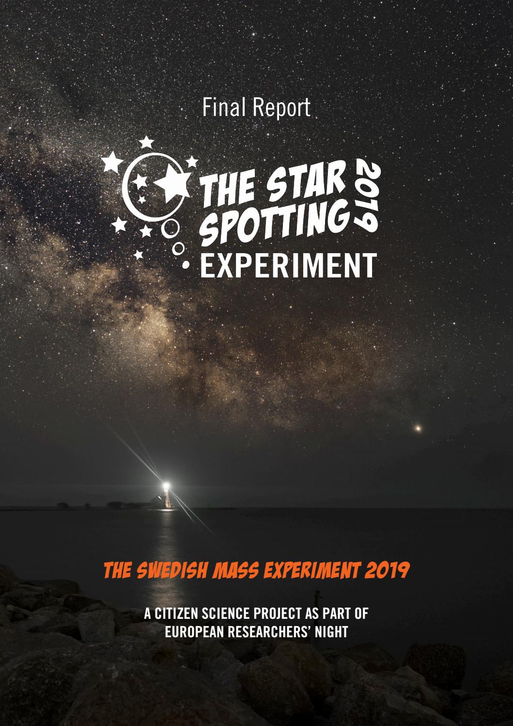 Star-Spotting Experiment - Final Report - Mass Experiment 2019 by ...