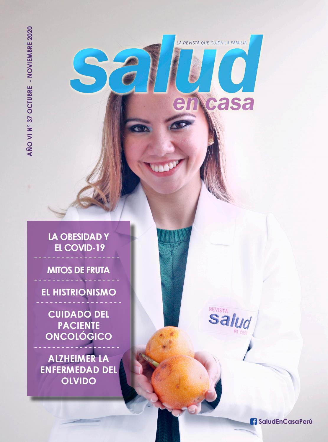 Revista Salud En Casa Octubre- Noviembre by Carlos Sáenz Velásquez - Issuu