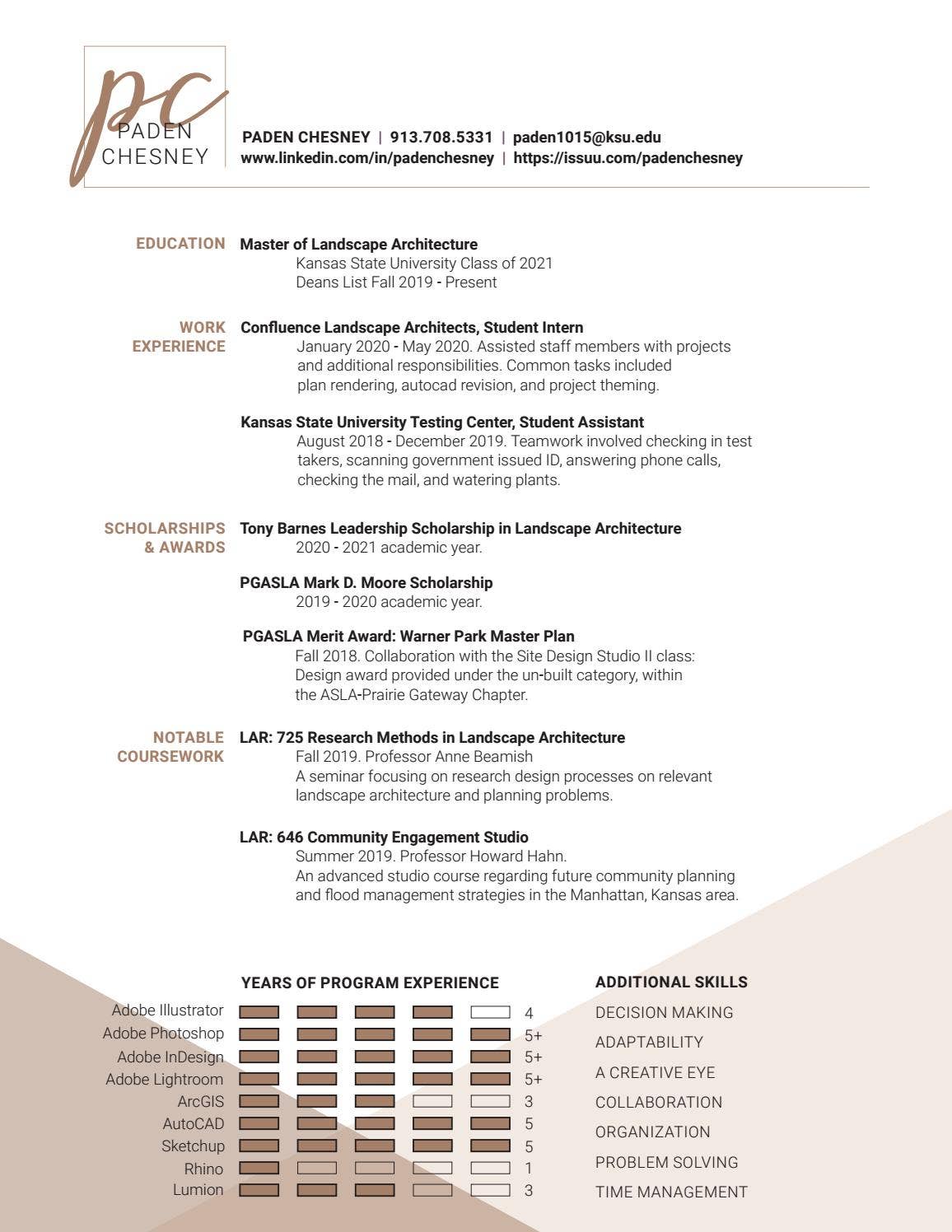 Paden Chesney | 2020 Resume by Paden Chesney - Issuu