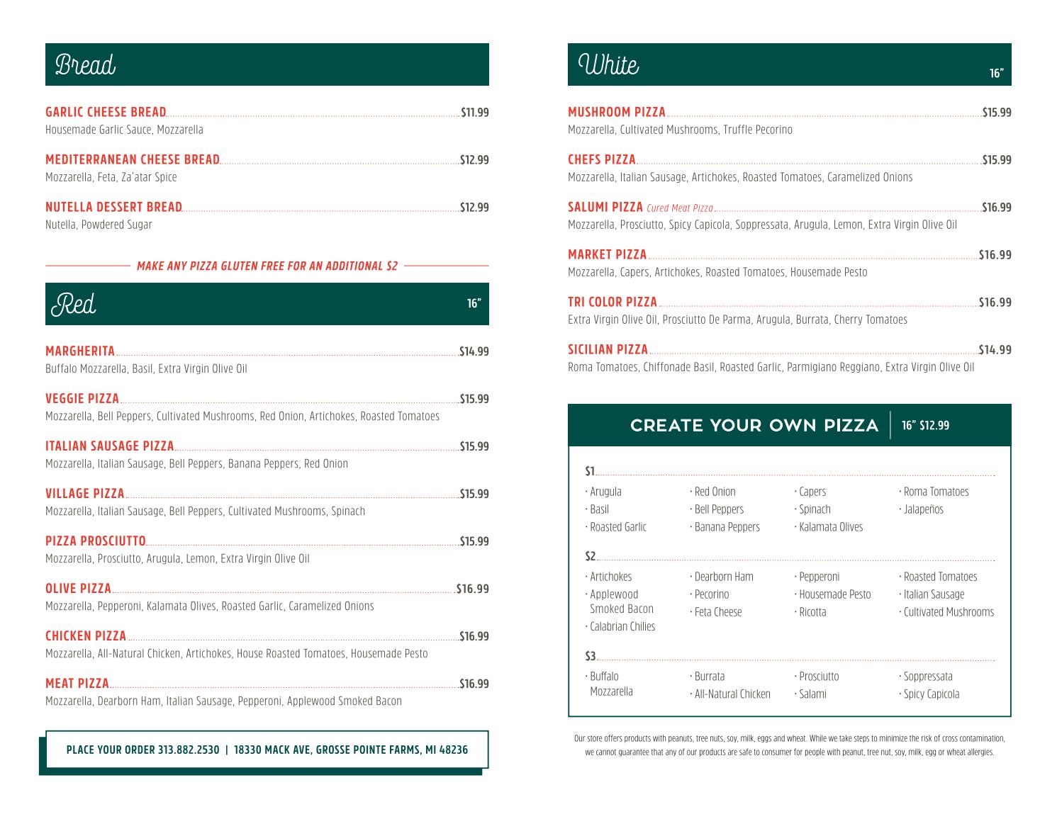Village Market Pizza Menu by Village_market - Issuu