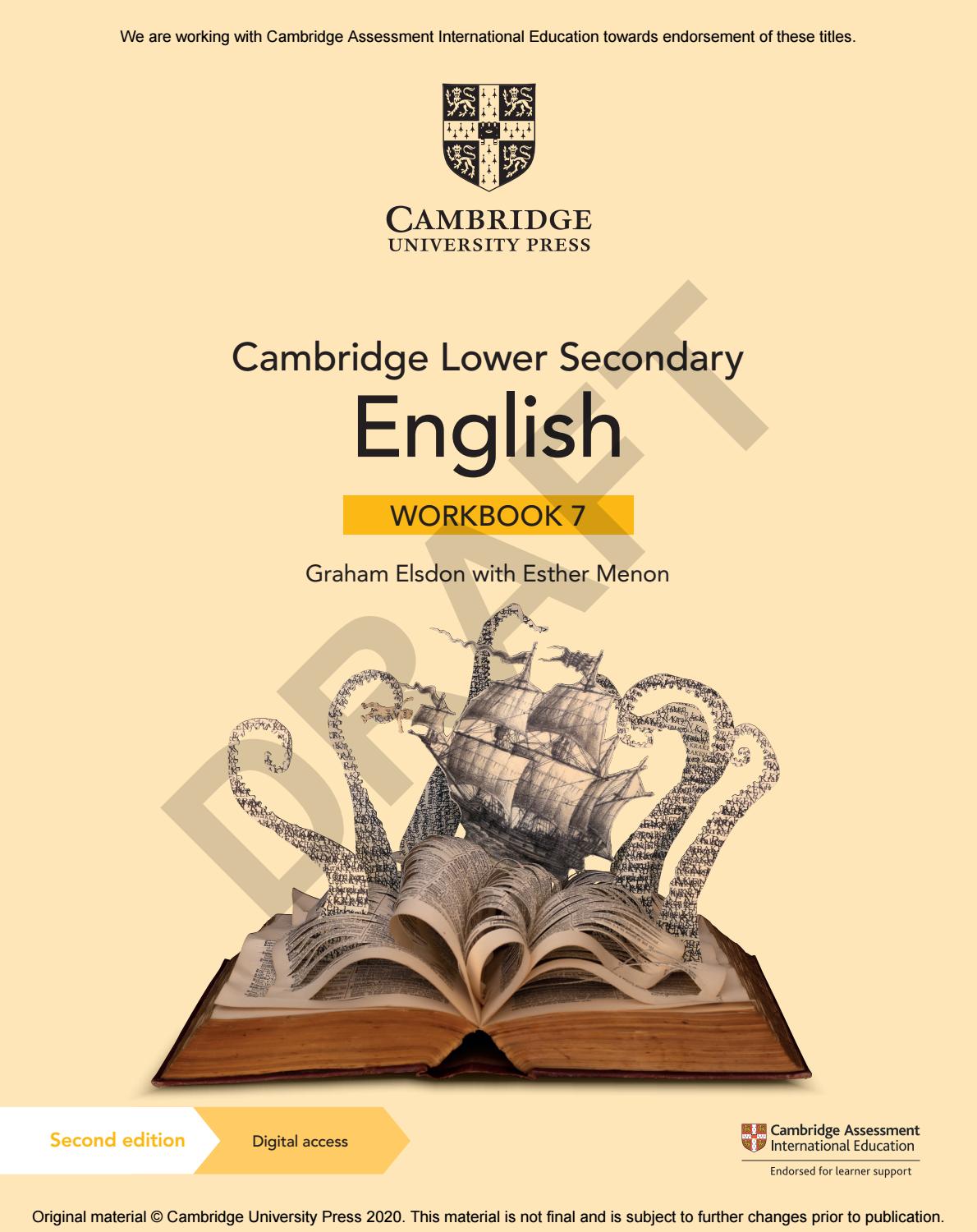 Cambridge Lower Secondary English Workbook 7 sample by Cambridge ...