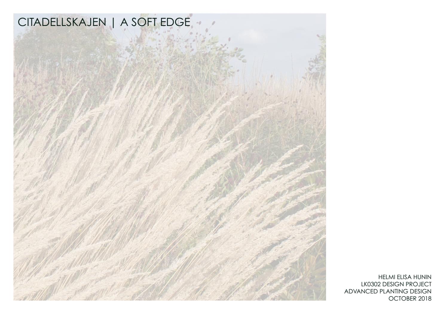 Citadellskajen: A soft Edge by Helmi Elisa Hunin - Issuu