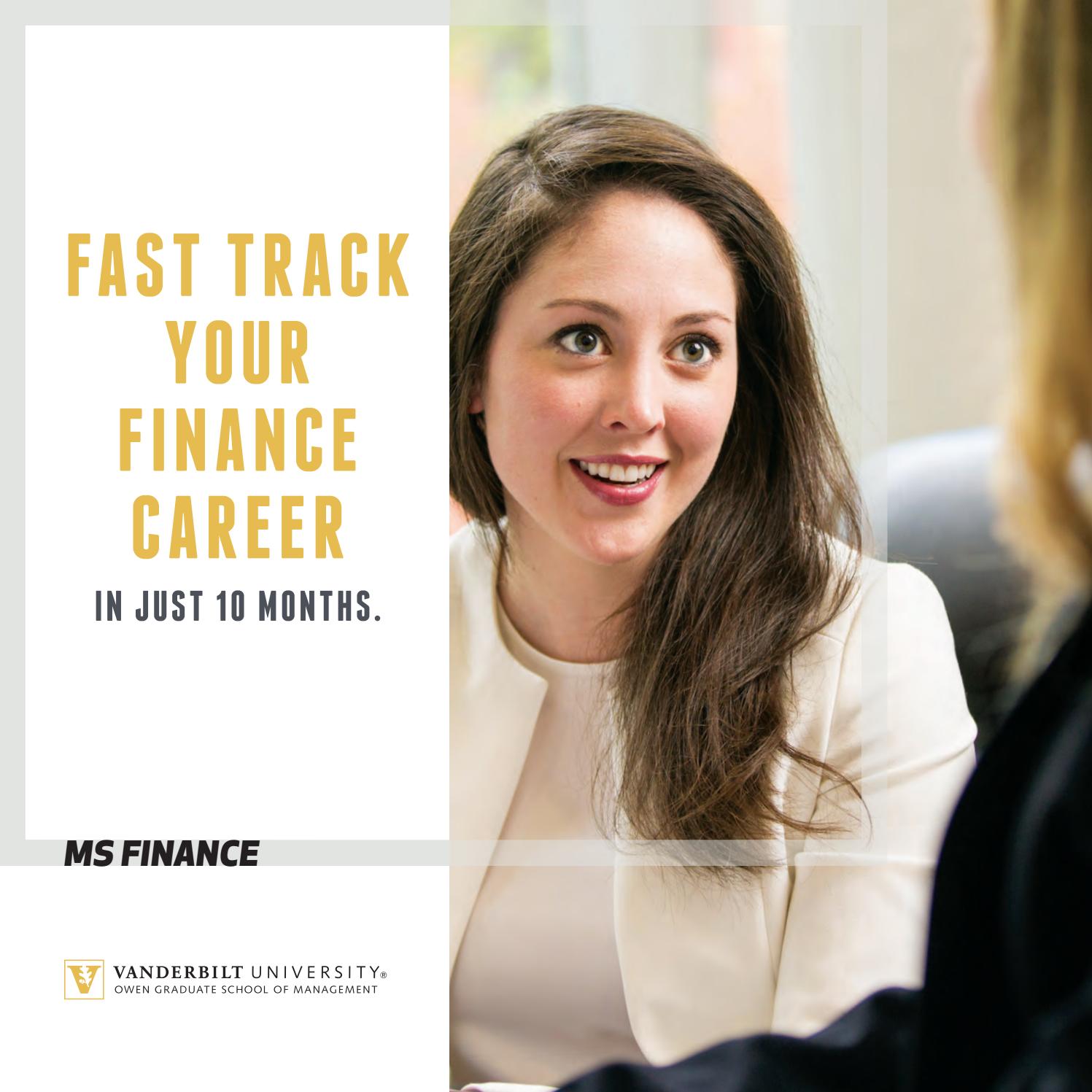 2020 MS Finance Brochure by Vanderbilt Owen Graduate School of ...