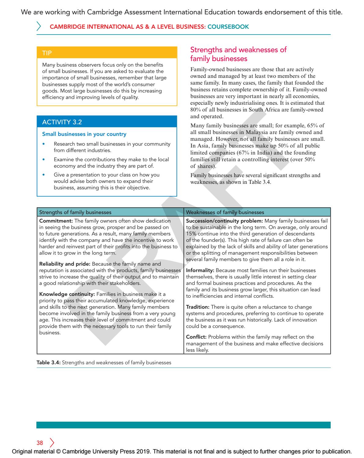 Cambridge International AS & A Level Business Course Book Sample by ...