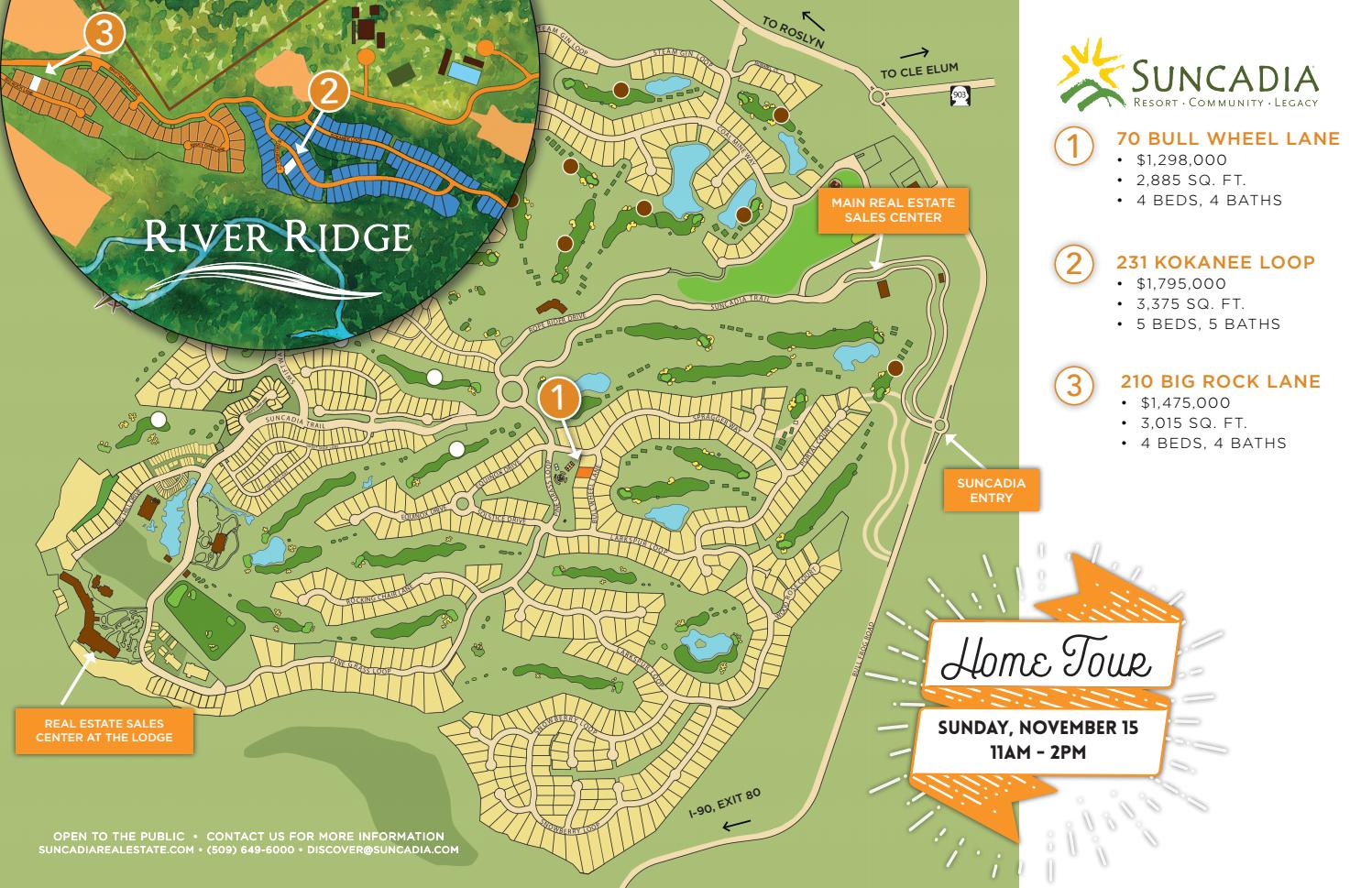 Home Tour map by Suncadia Resort - Issuu