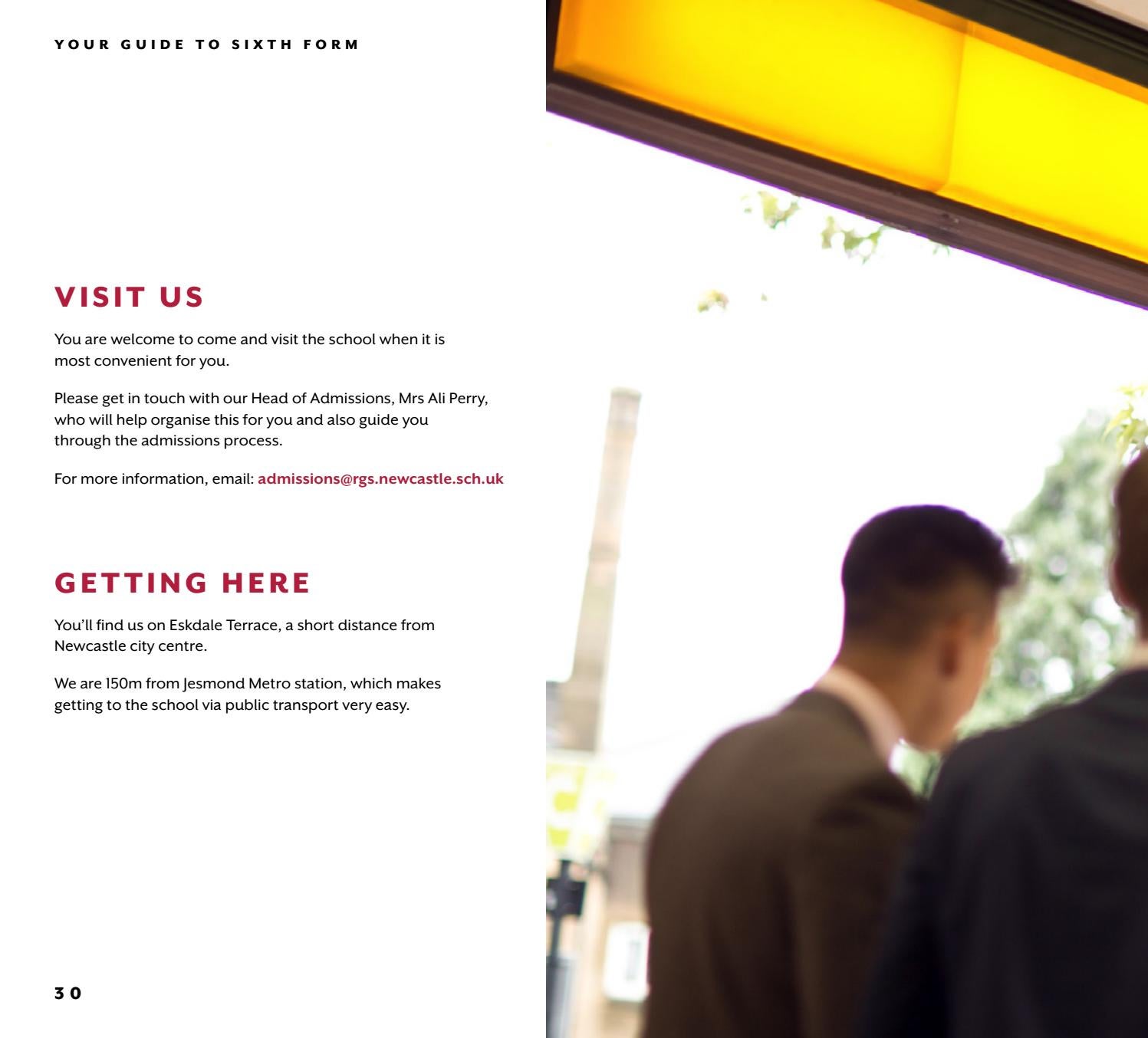 RGS Sixth Form Guide by RGS Newcastle - Issuu