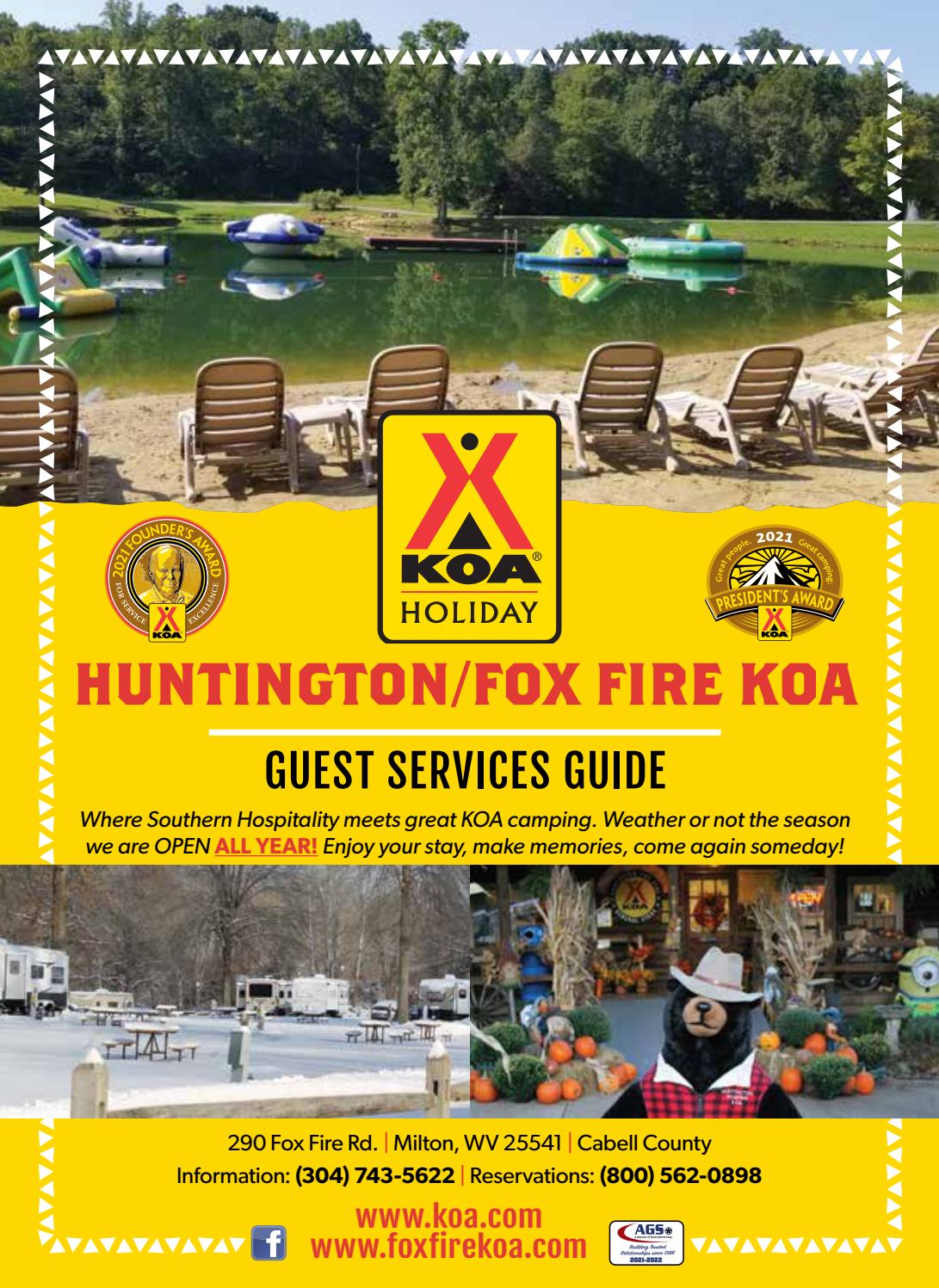 Huntington / Fox Fire KOA by AGS/Texas Advertising - Issuu