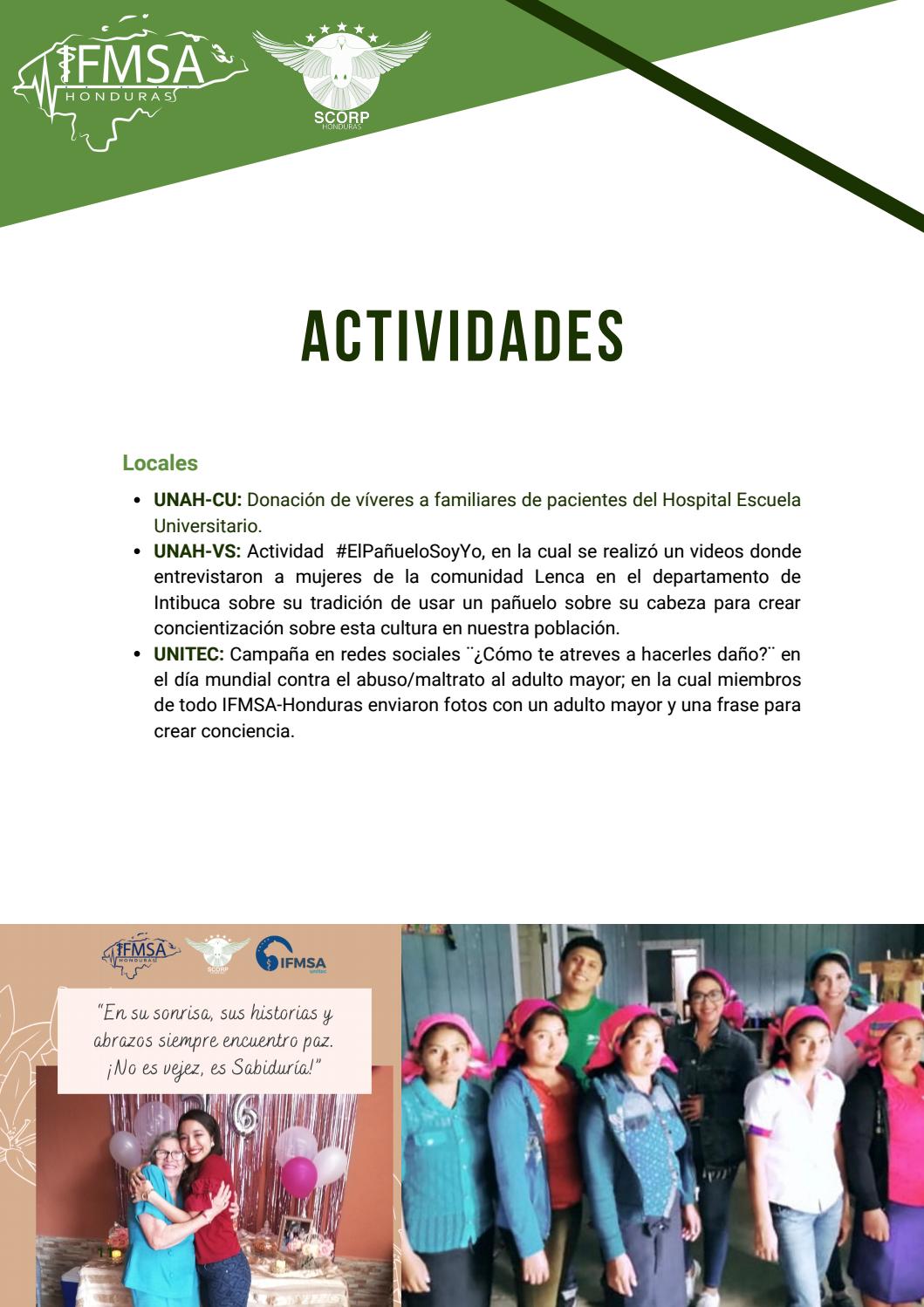 Booklet SCORP IFMSA-Honduras 2020 by IFMSA-Honduras - Issuu