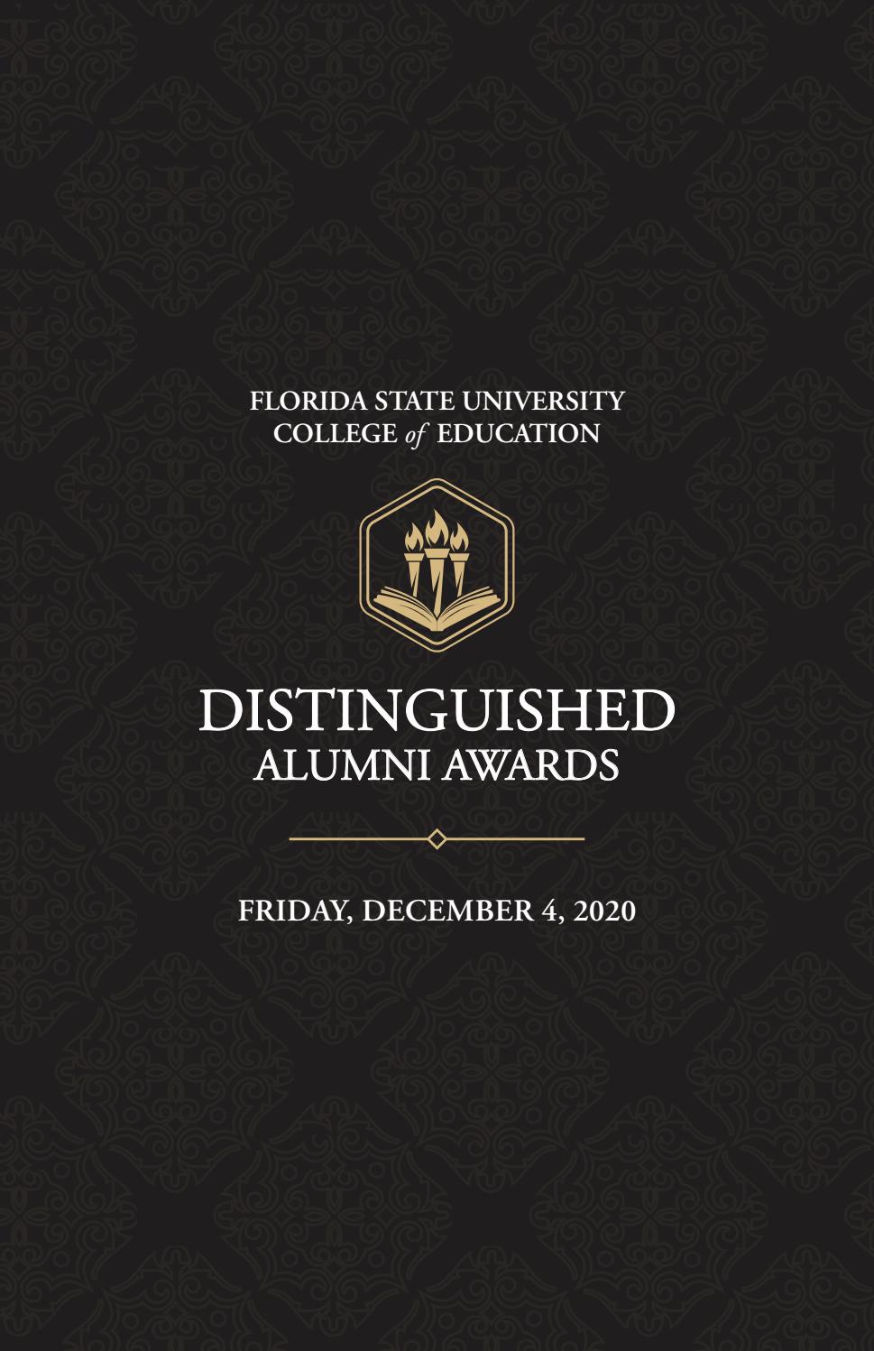 2020 College of Education Distinguished Alumni Awards by FSU College of ...
