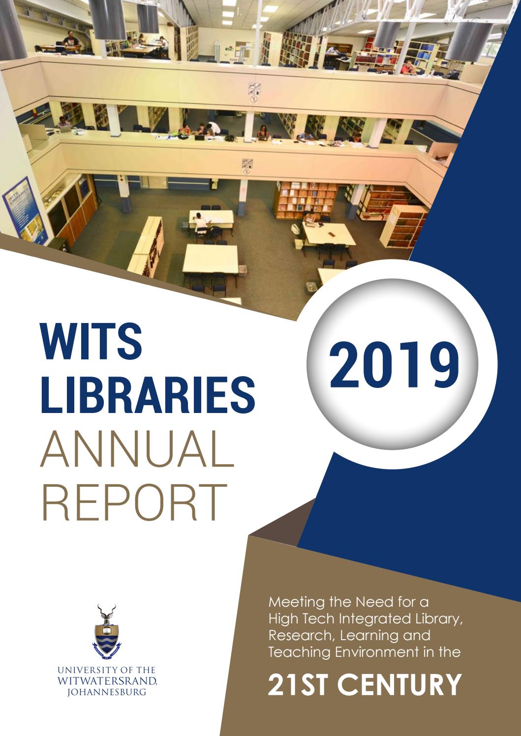Wits Libraries Annual Report - 2019 by witsmarketing - Issuu