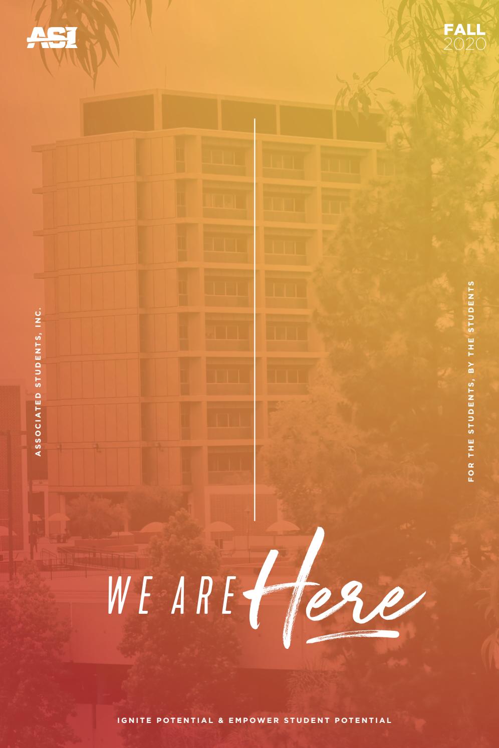 ASI Calendar of Events - Fall 2020 by Associated Students, Inc. - Issuu