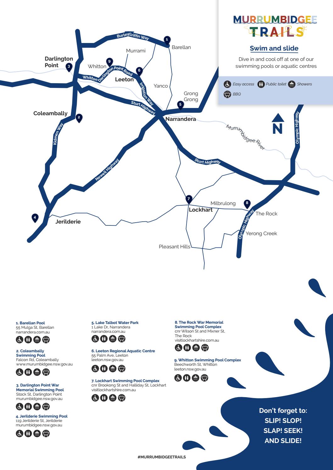 Murrumbidgee Trails - Swim and Slide Map by Lockhart Shire - Issuu