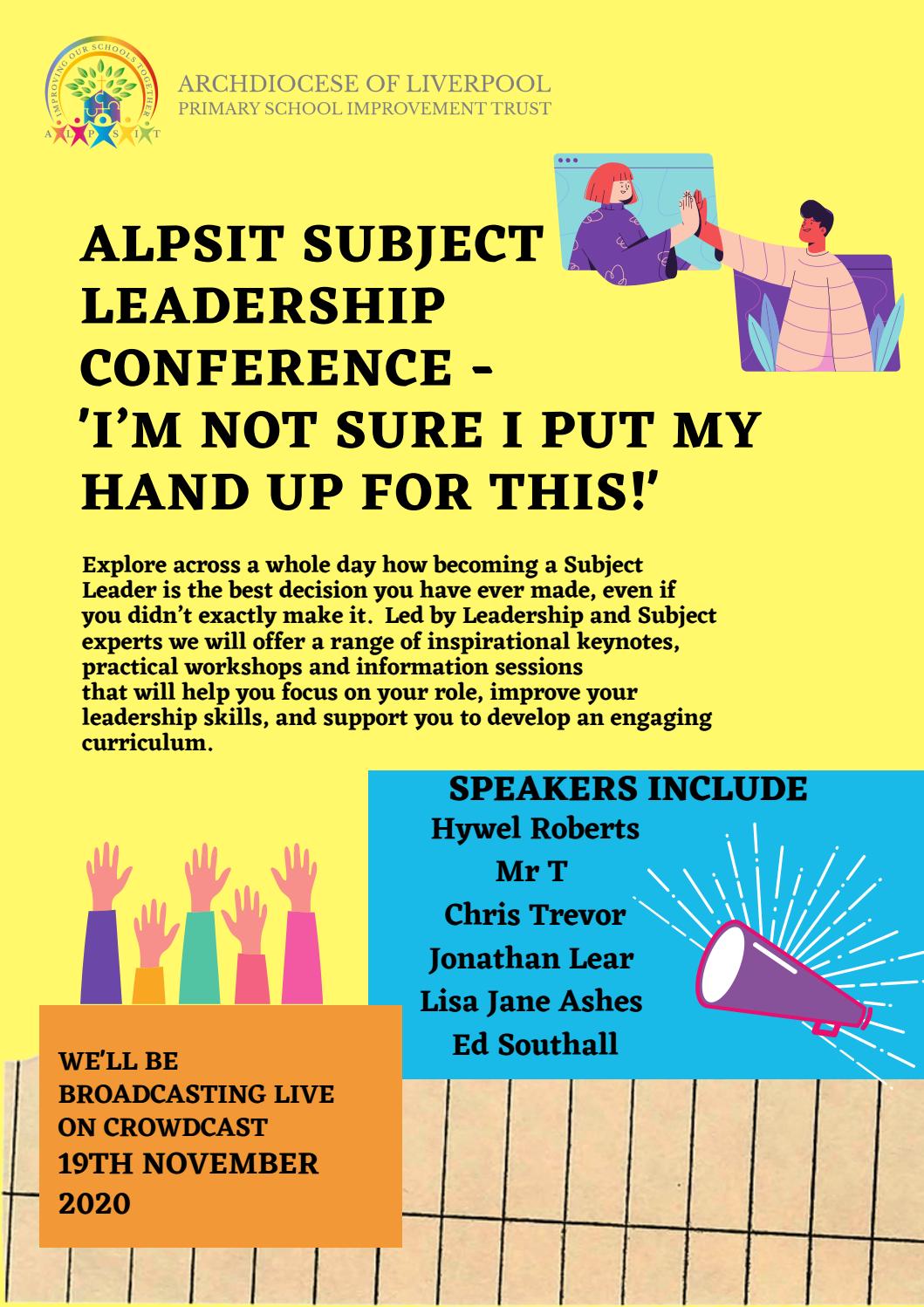 ALPSIT Subject Lead Conference - Schedule+Planner by Schudio - Issuu