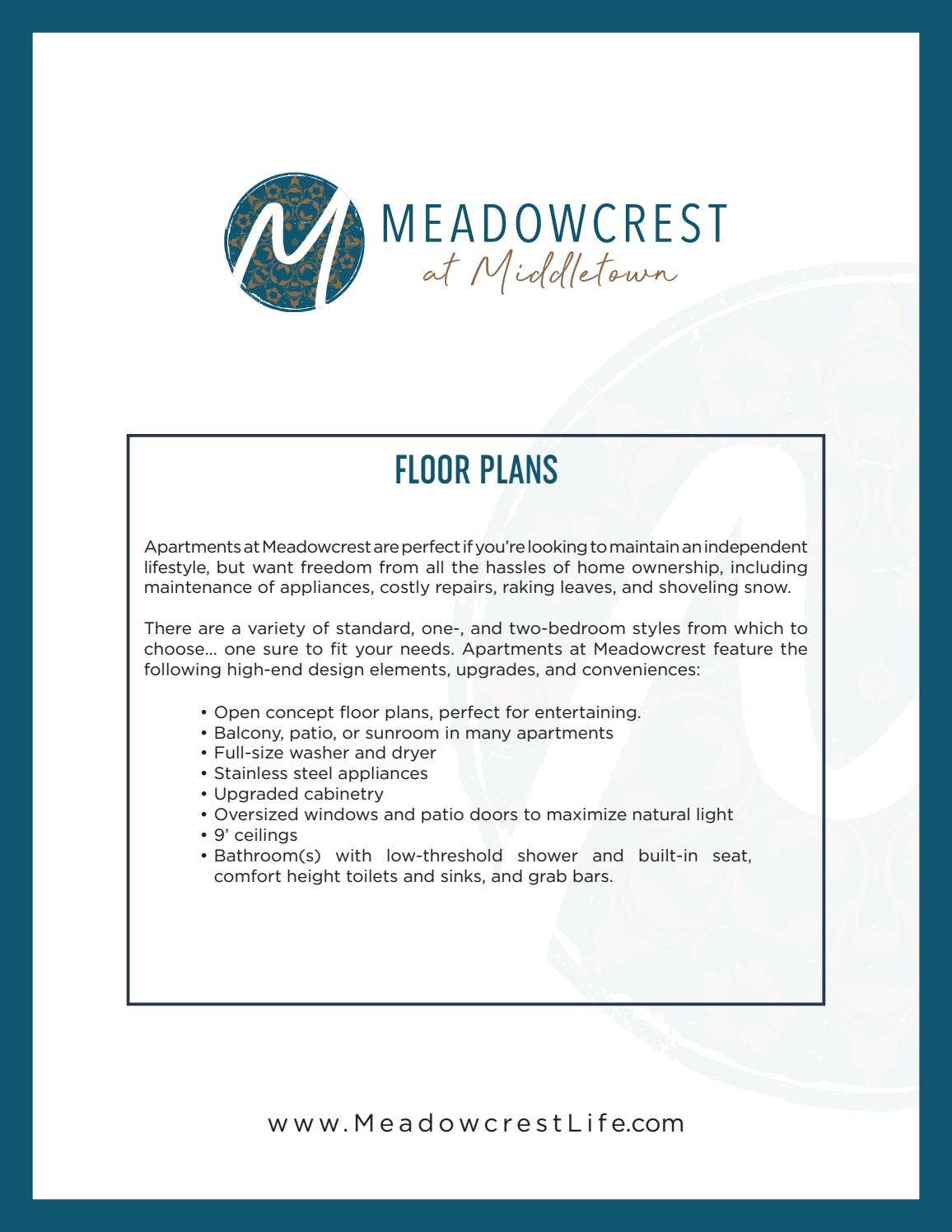 Meadowcrest Floorplans by Vantage Point - Issuu
