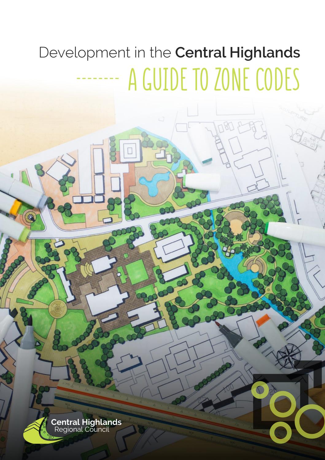 Development in the Central Highlands: A guide to zone codes by Central ...