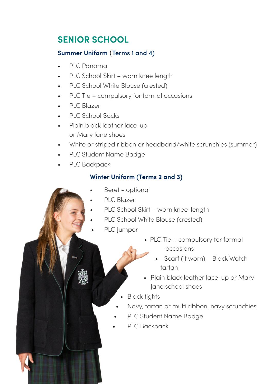 PLC Uniform Handbook by Presbyterian Ladies' College - Issuu