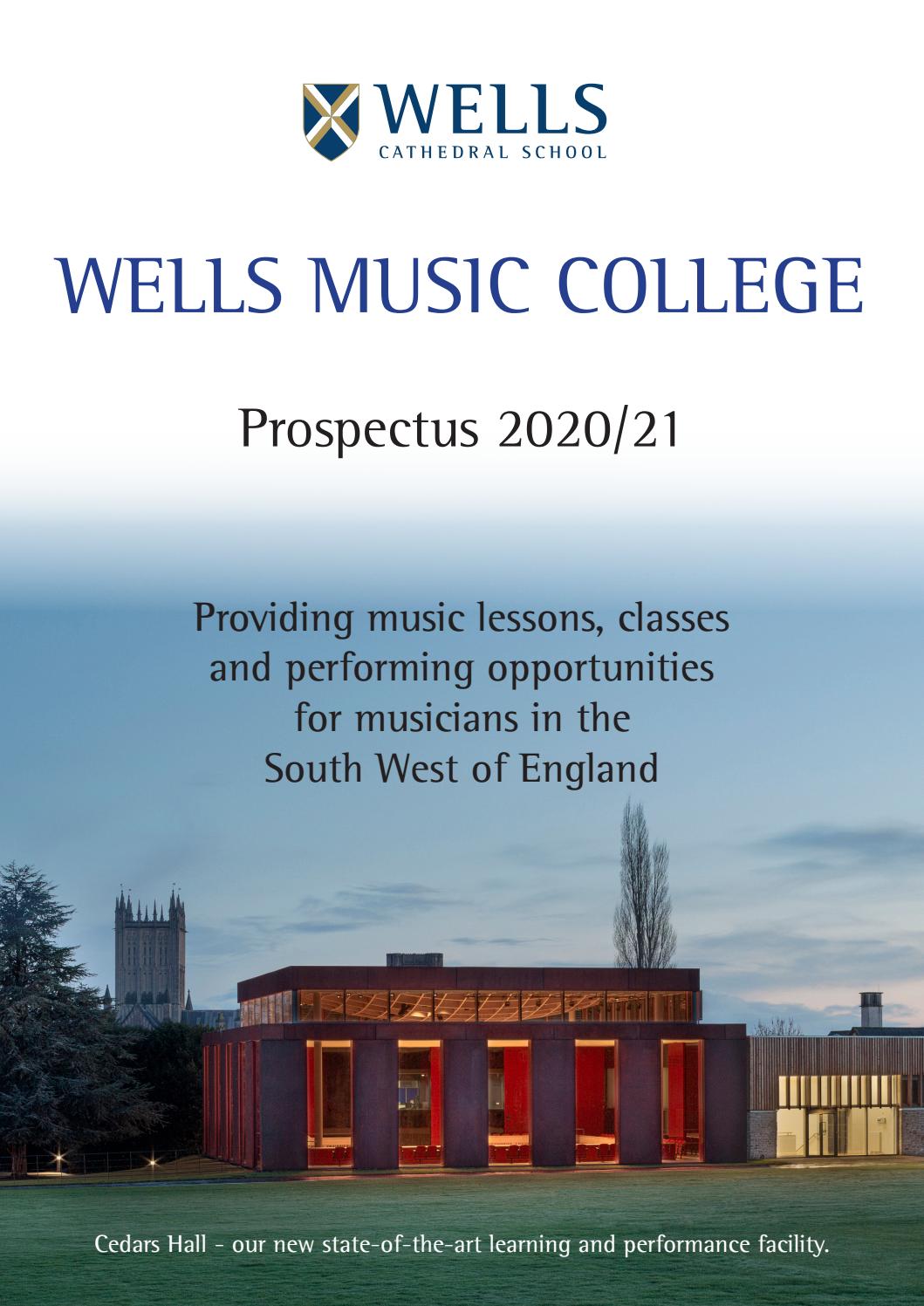 Wells Music College Prospectus by Wells Cathedral School - Issuu